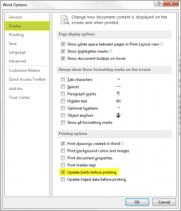 Update Fields in Long Documents | Word Tips | Odyssey Training